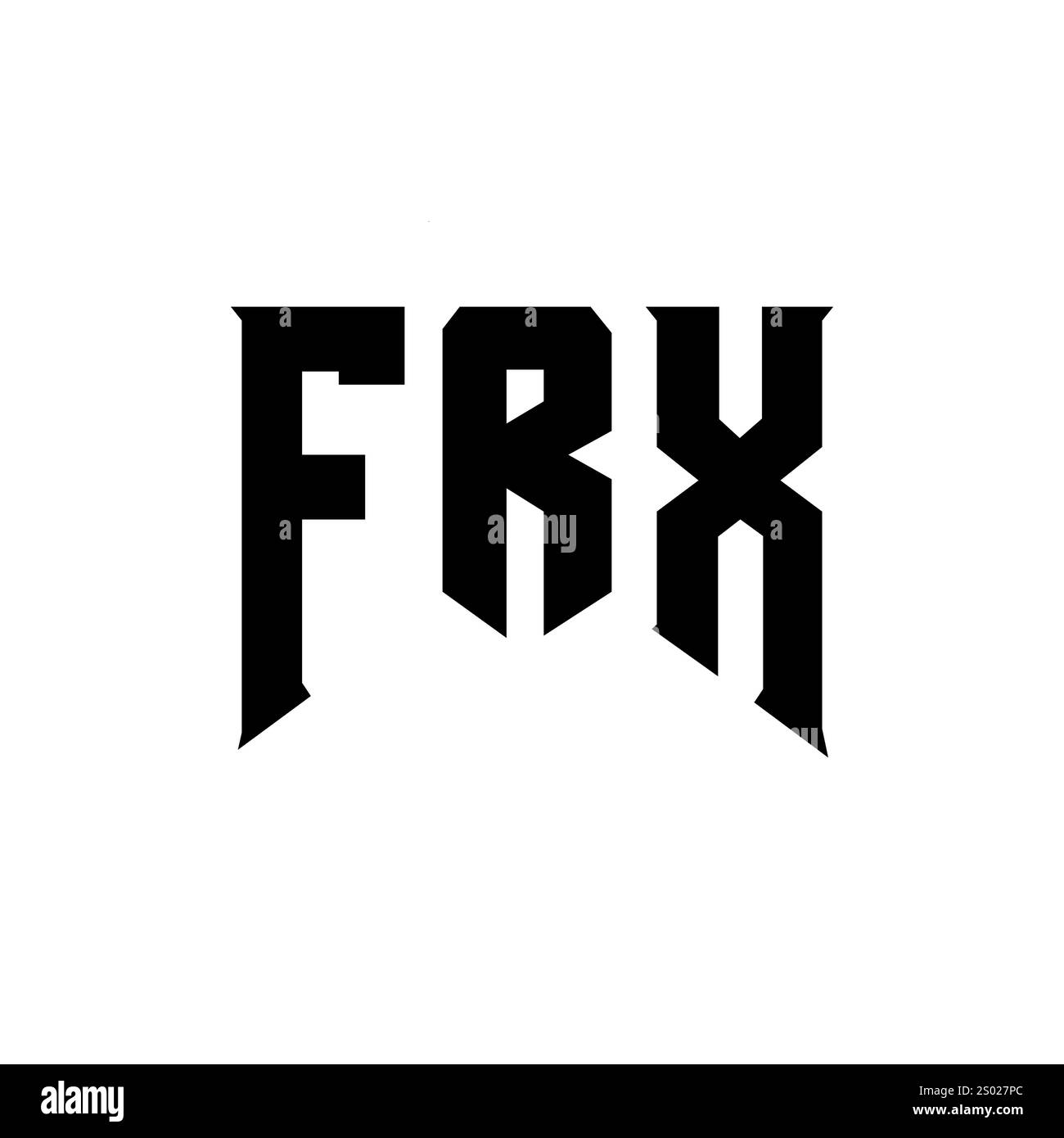 FRX letter logo design for technology company. FRX logo design black ...