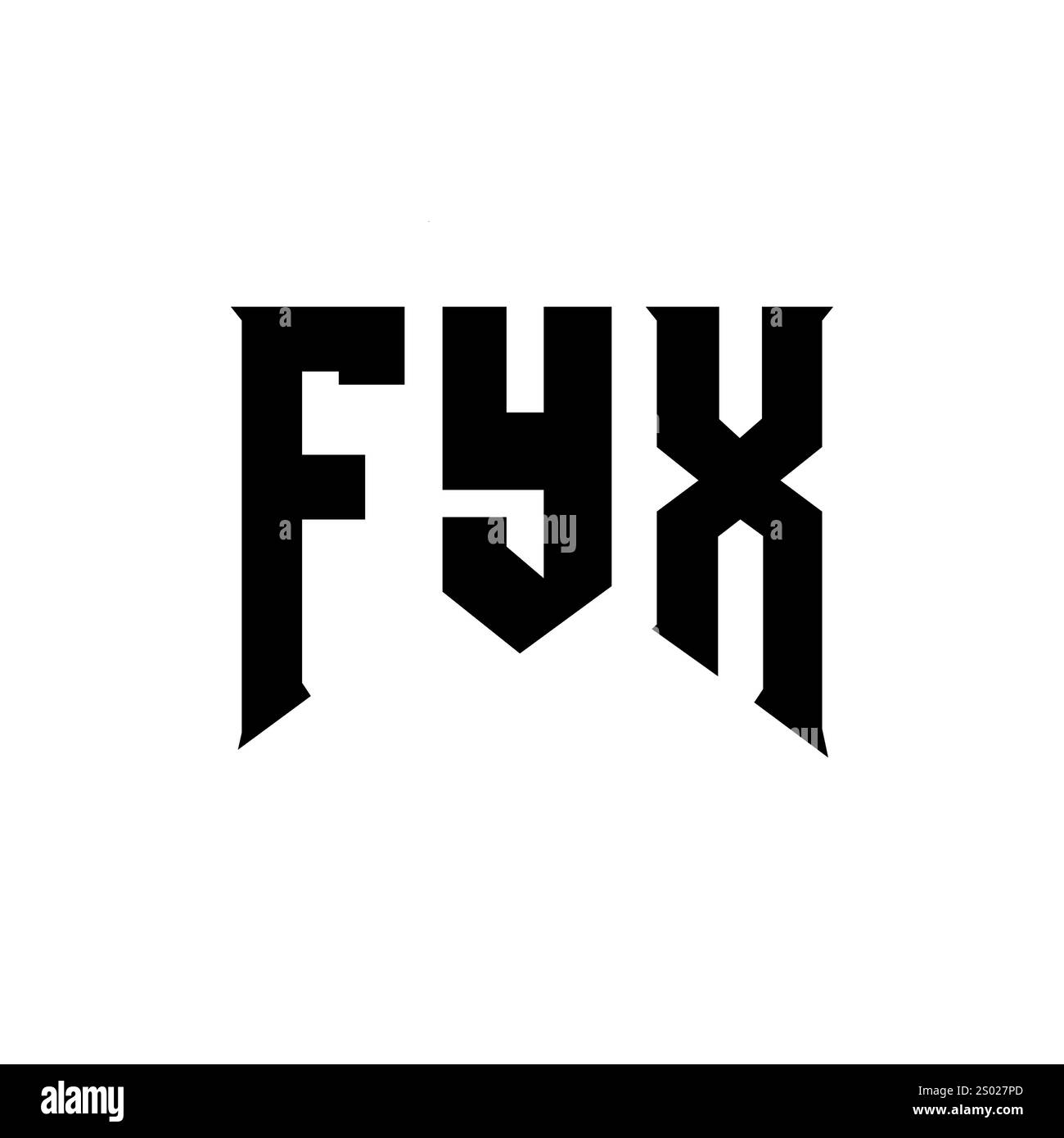 FYX letter logo design for technology company. FYX logo design black ...