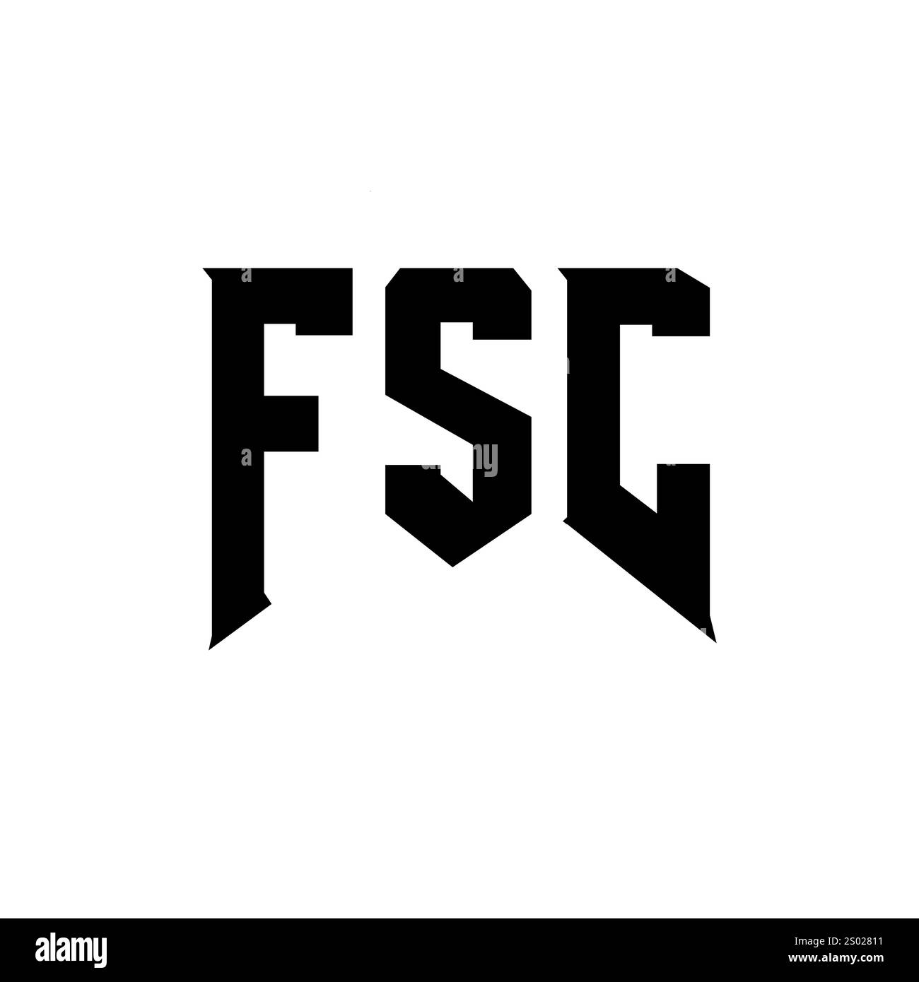 FSC letter logo design for technology company. FSC logo design black ...