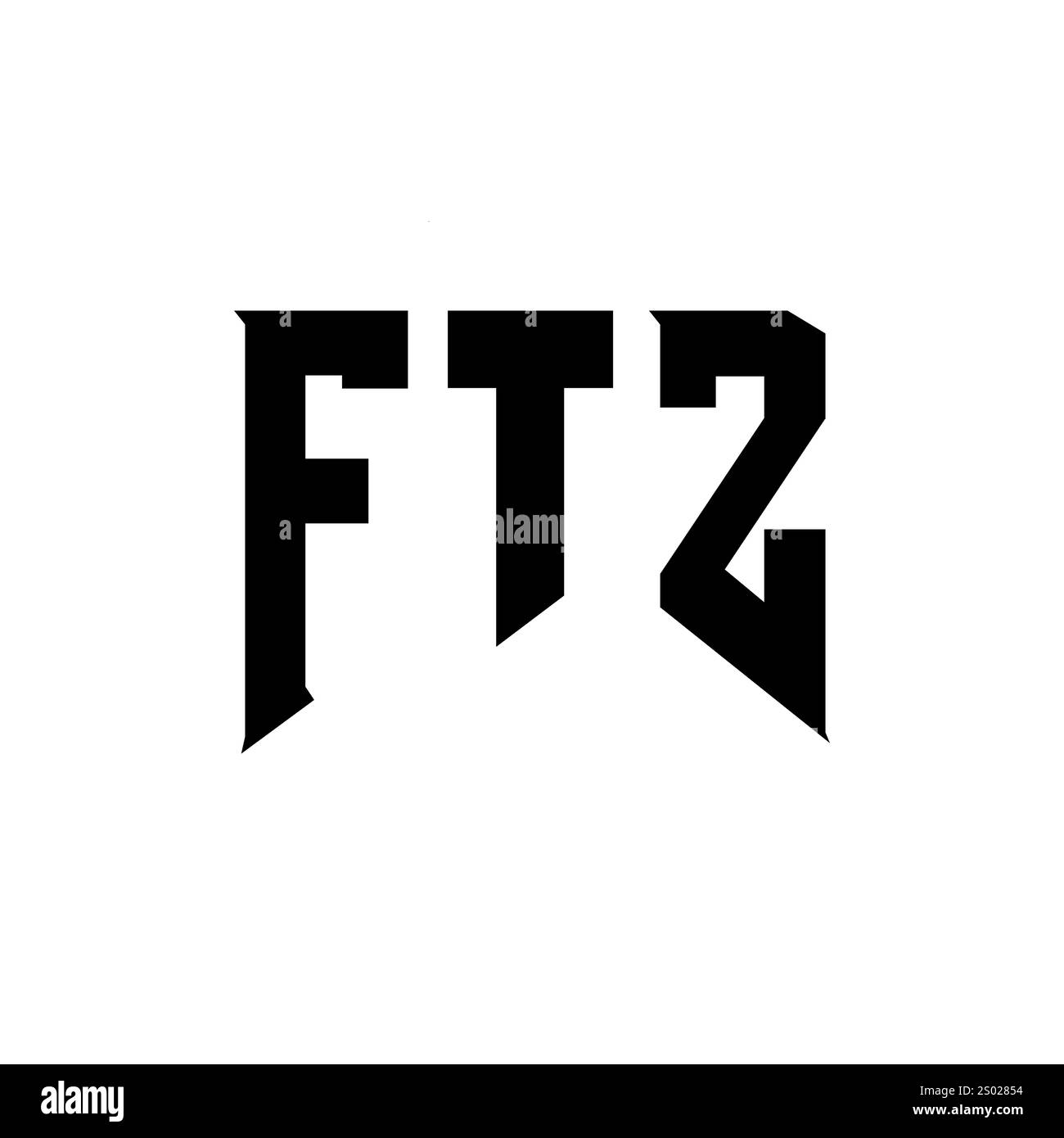 FTZ letter logo design for technology company. FTZ logo design black ...
