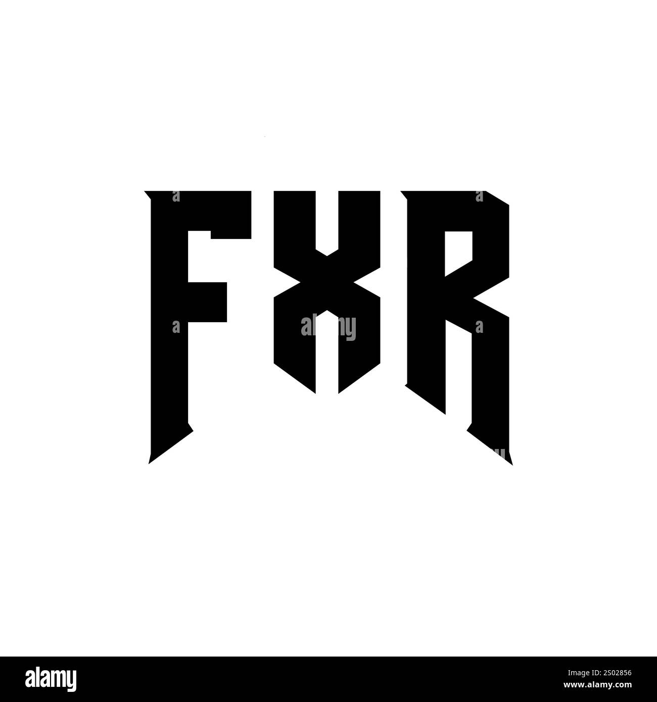 FXR letter logo design for technology company. FXR logo design black ...