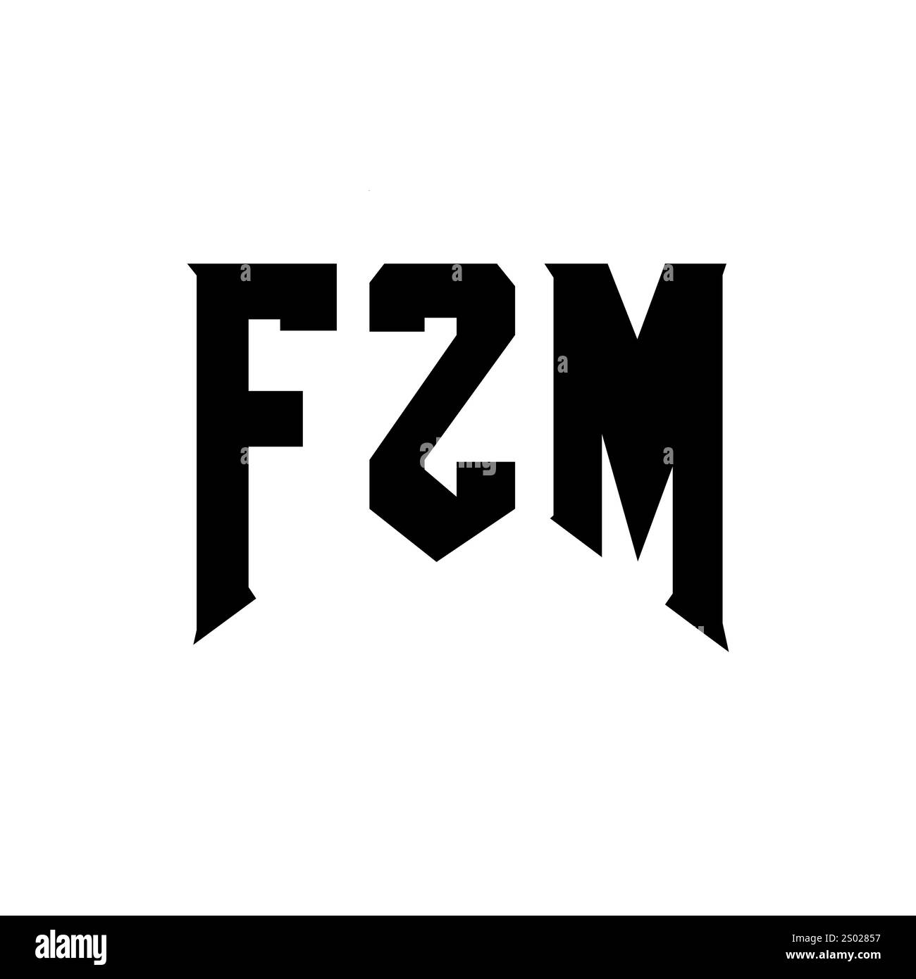 FZM letter logo design for technology company. FZM logo design black ...