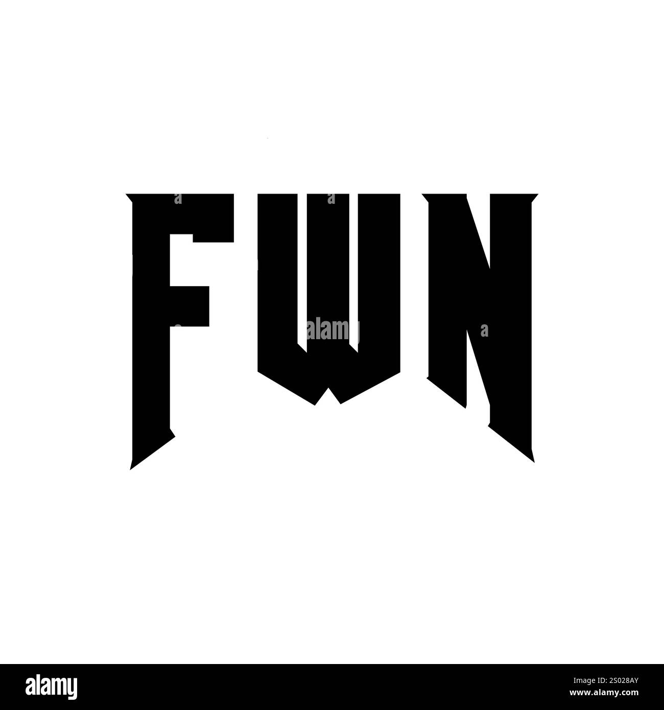 FWN letter logo design for technology company. FWN logo design black ...