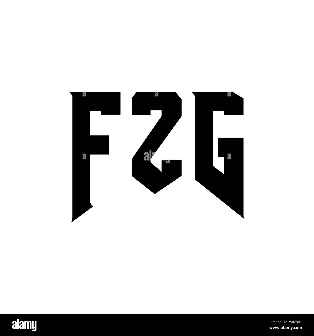 FZG letter logo design for technology company. FZG logo design black ...