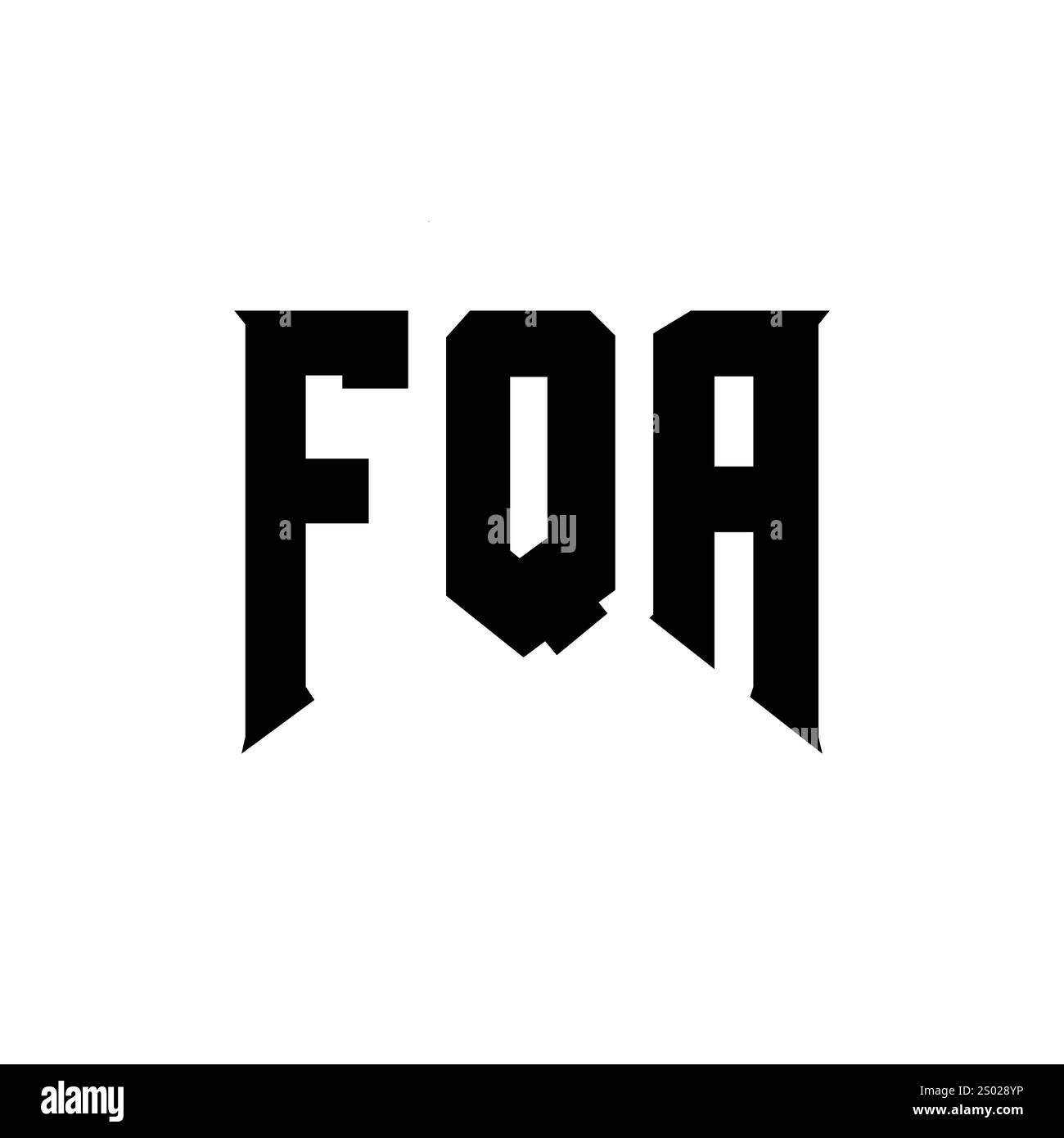Fqa logo design Stock Vector Images - Alamy