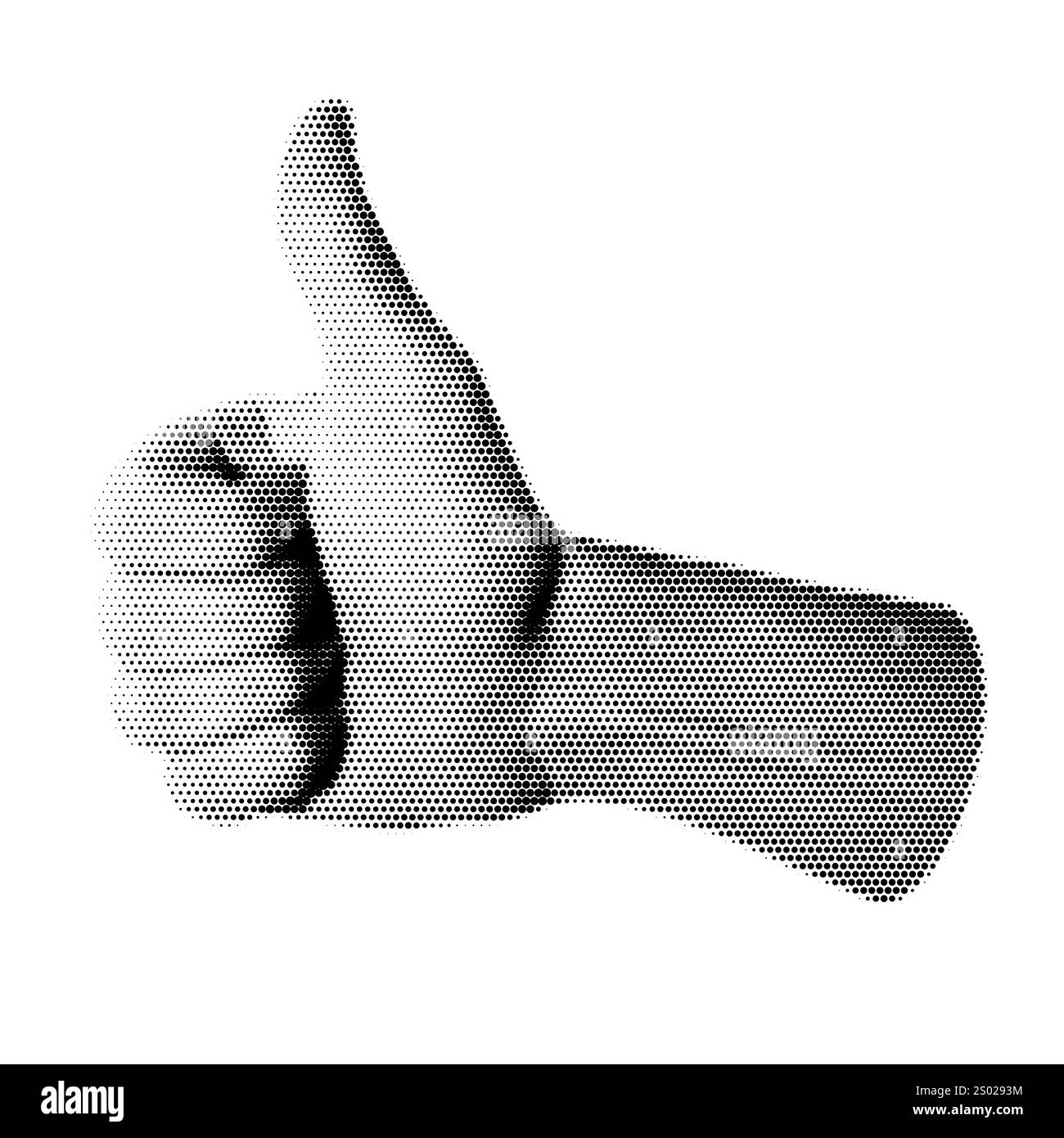 Halftone hand giving a thumbs-up Stock Vector Image & Art - Alamy