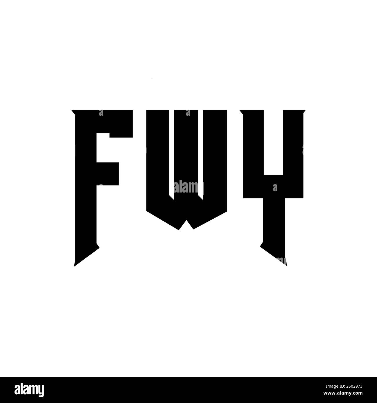 Fwy logo design Black and White Stock Photos & Images - Alamy