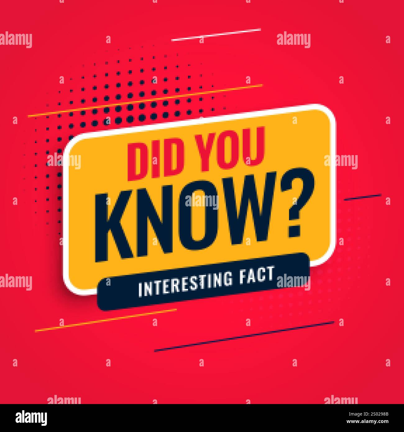 did you know facts background Stock Vector Image & Art - Alamy