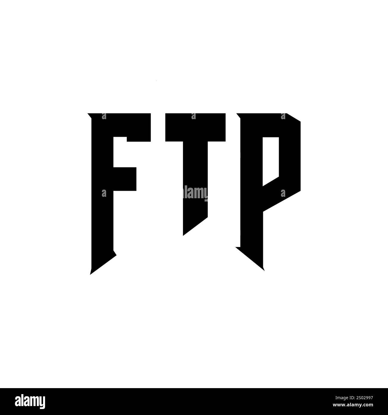 FTP letter logo design for technology company. FTP logo design black ...