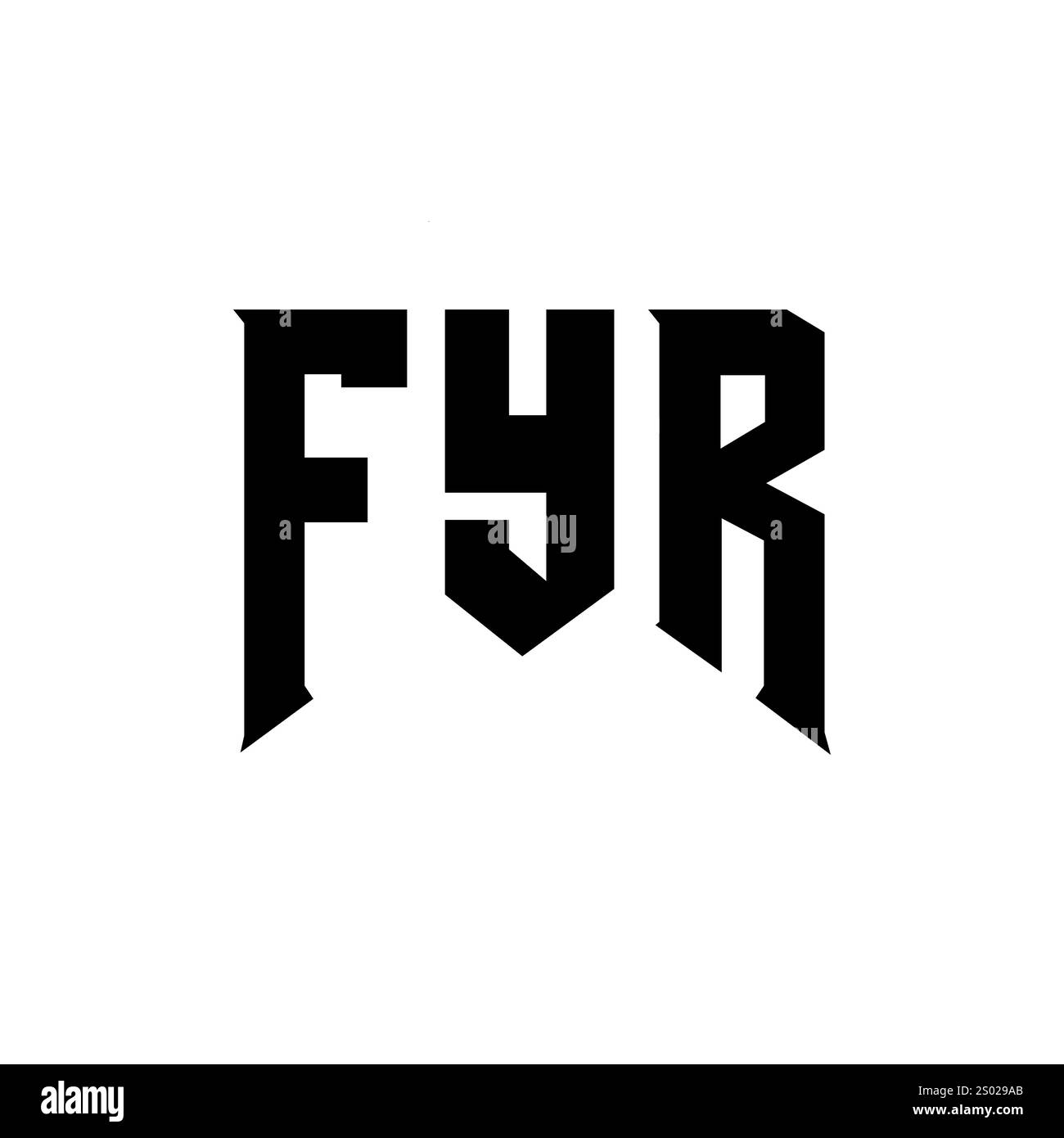 FYR letter logo design for technology company. FYR logo design black ...