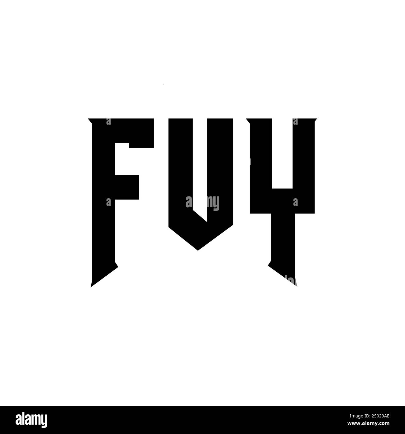 FUY letter logo design for technology company. FUY logo design black ...