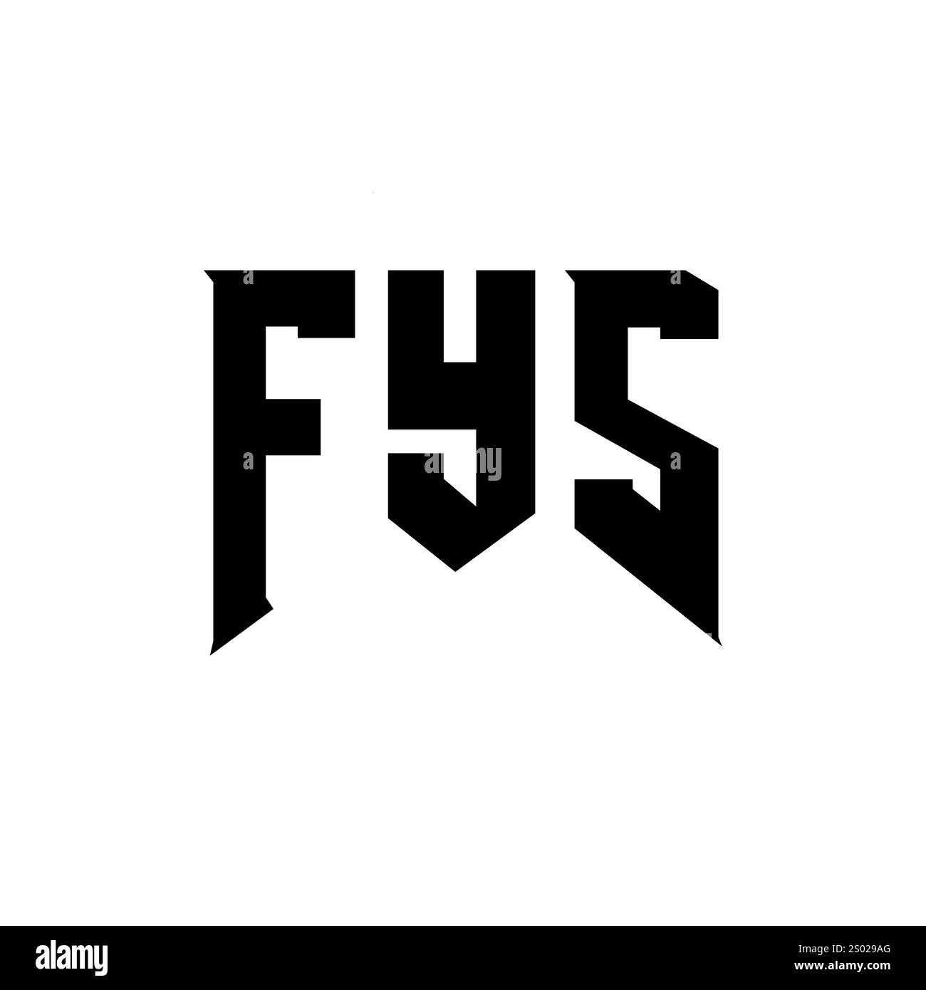 FYS letter logo design for technology company. FYS logo design black ...