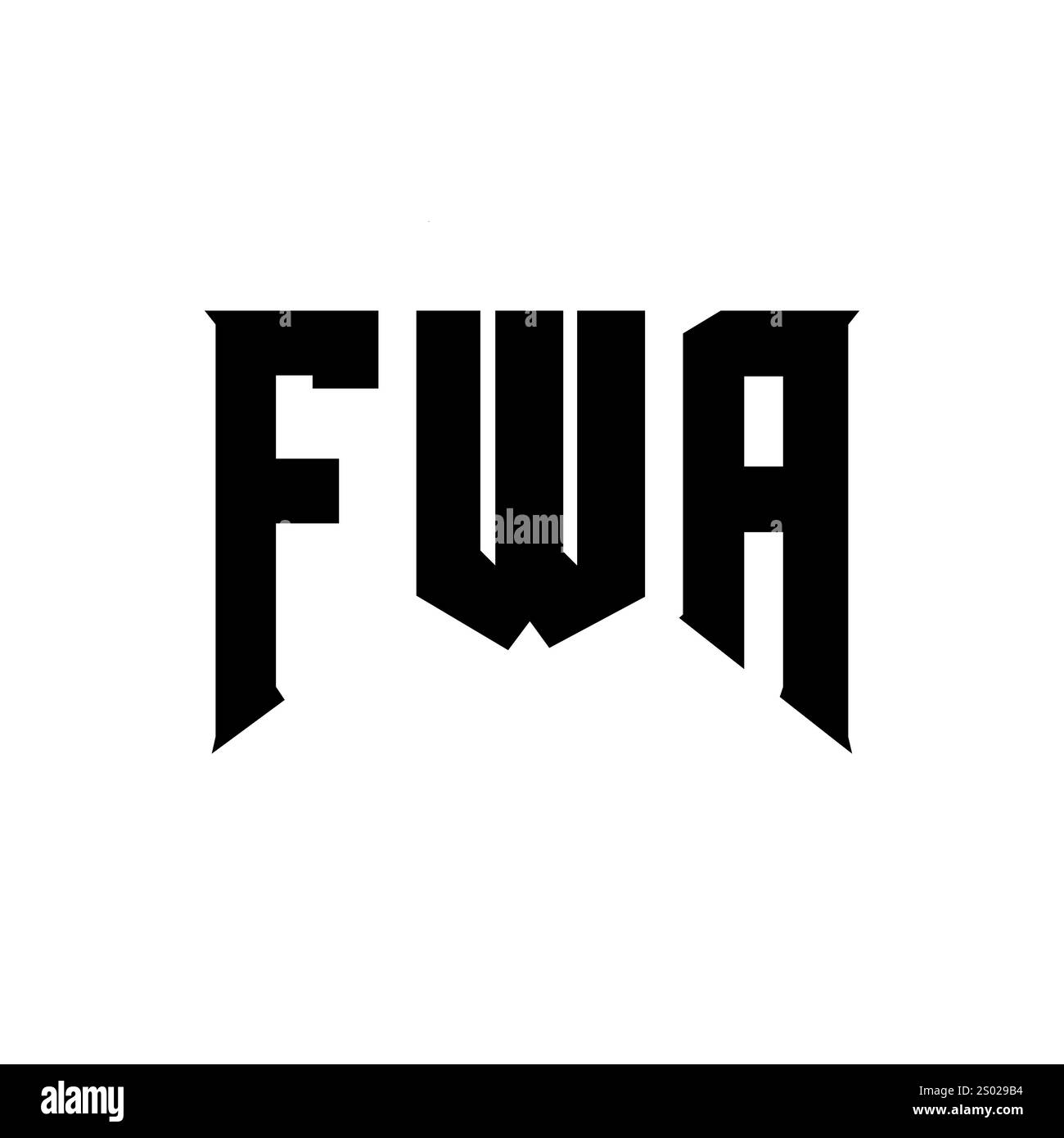 FWA letter logo design for technology company. FWA logo design black ...