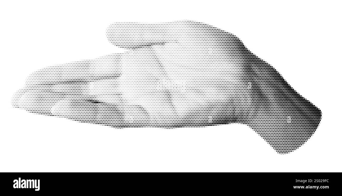 Halftone image of hand. Pop art retro style illustration Stock Vector Image & Art - Alamy