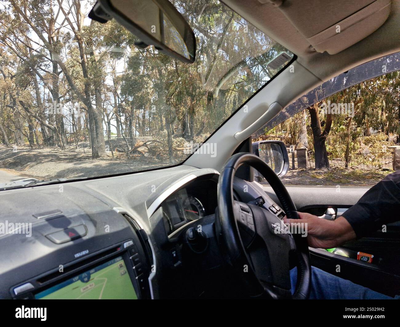The Gurdies-St Helier Rd Victoria Australia bushfire 2024 Stock Photo ...