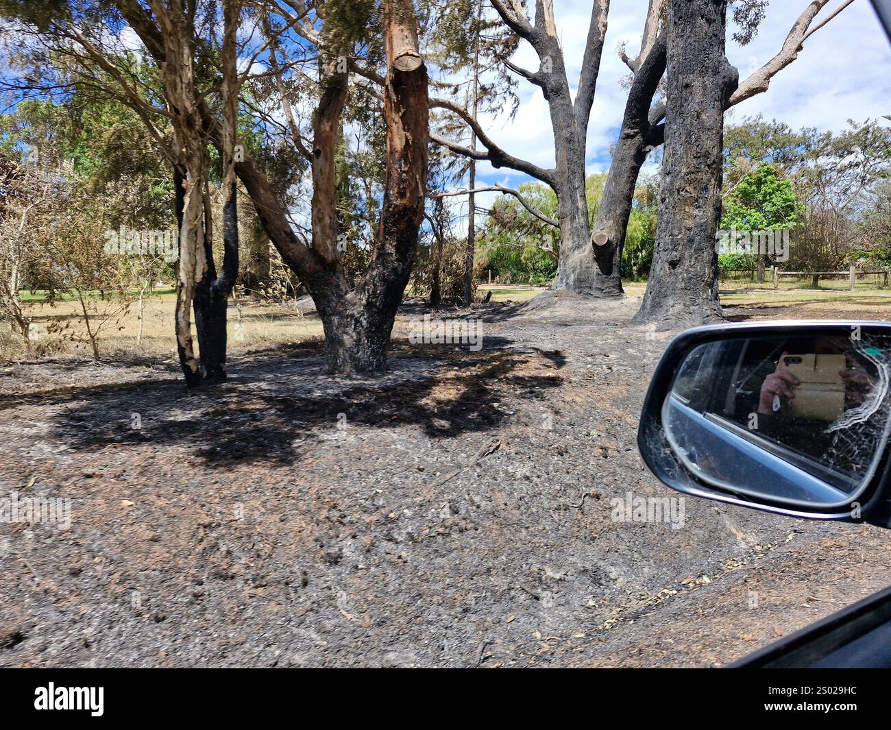 The Gurdies-St Helier Rd Victoria Australia bushfire 2024 Stock Photo ...