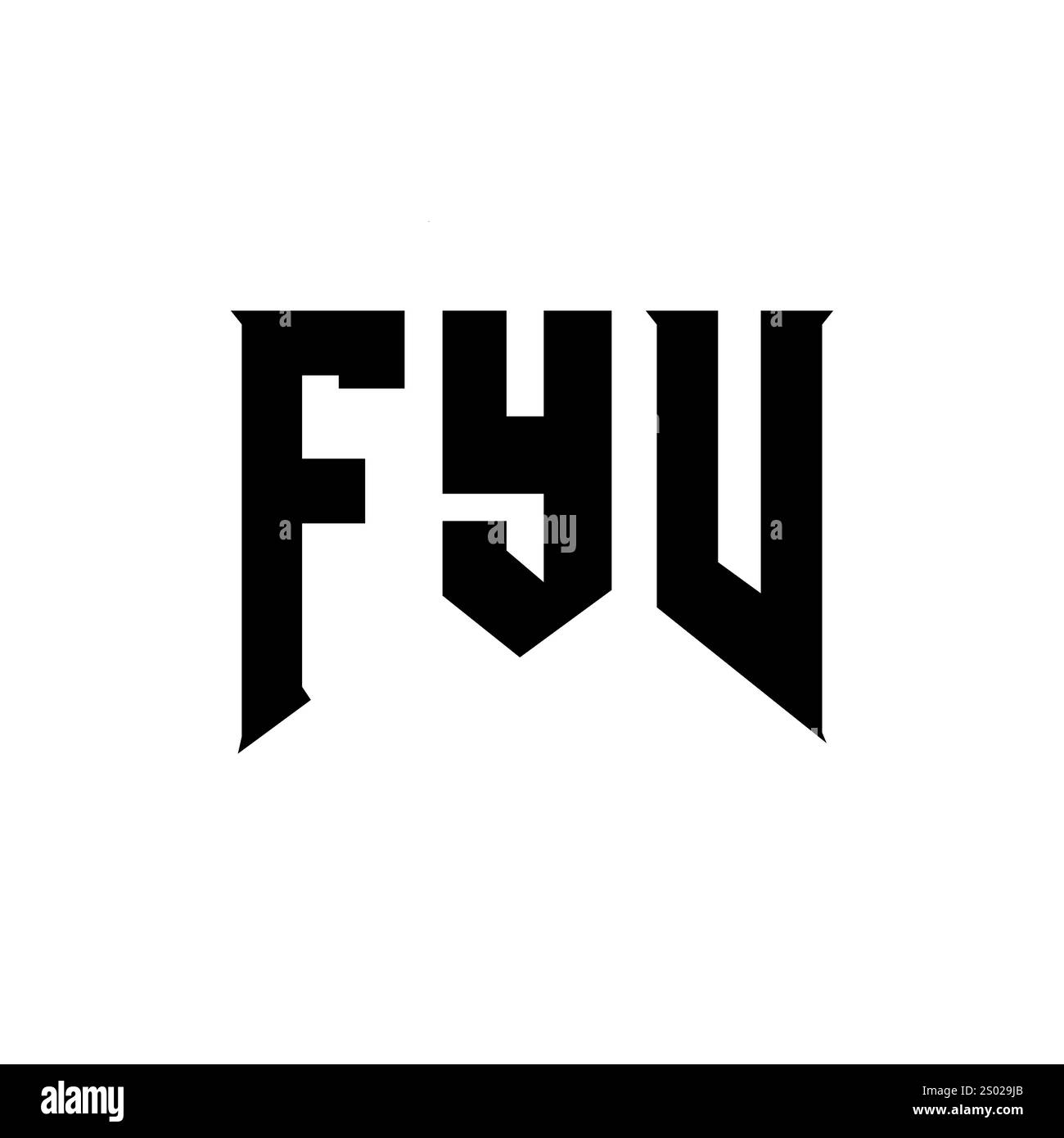 FYV letter logo design for technology company. FYV logo design black ...