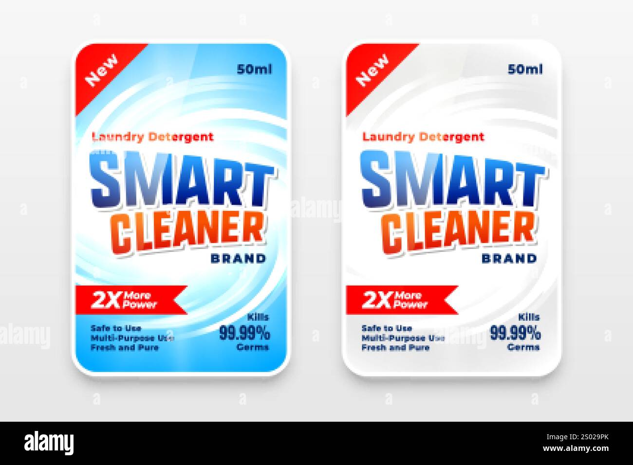 smart cleaner laundry detergent label design Stock Vector Image & Art ...