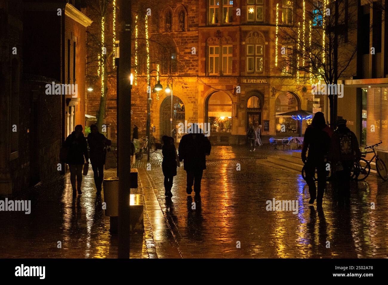 GERMANY - AACHEN - STREET November December daily Stock Photo - Alamy