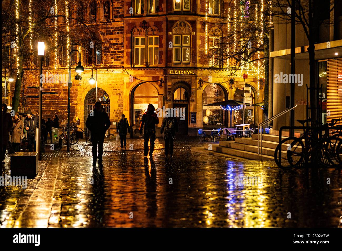 GERMANY - AACHEN - STREET November December daily Stock Photo - Alamy