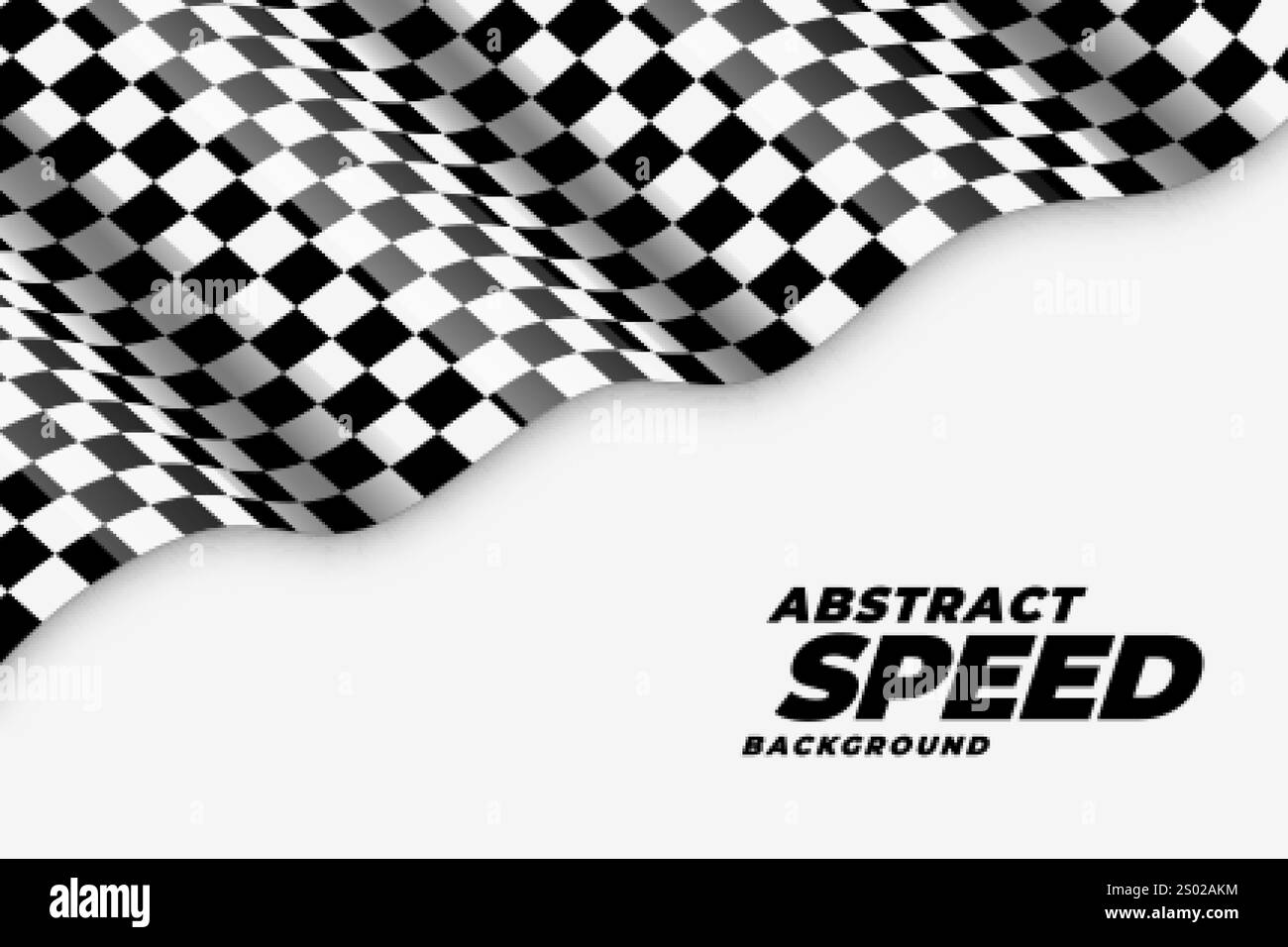 wavy checkered racing flag speed background Stock Vector Image & Art ...