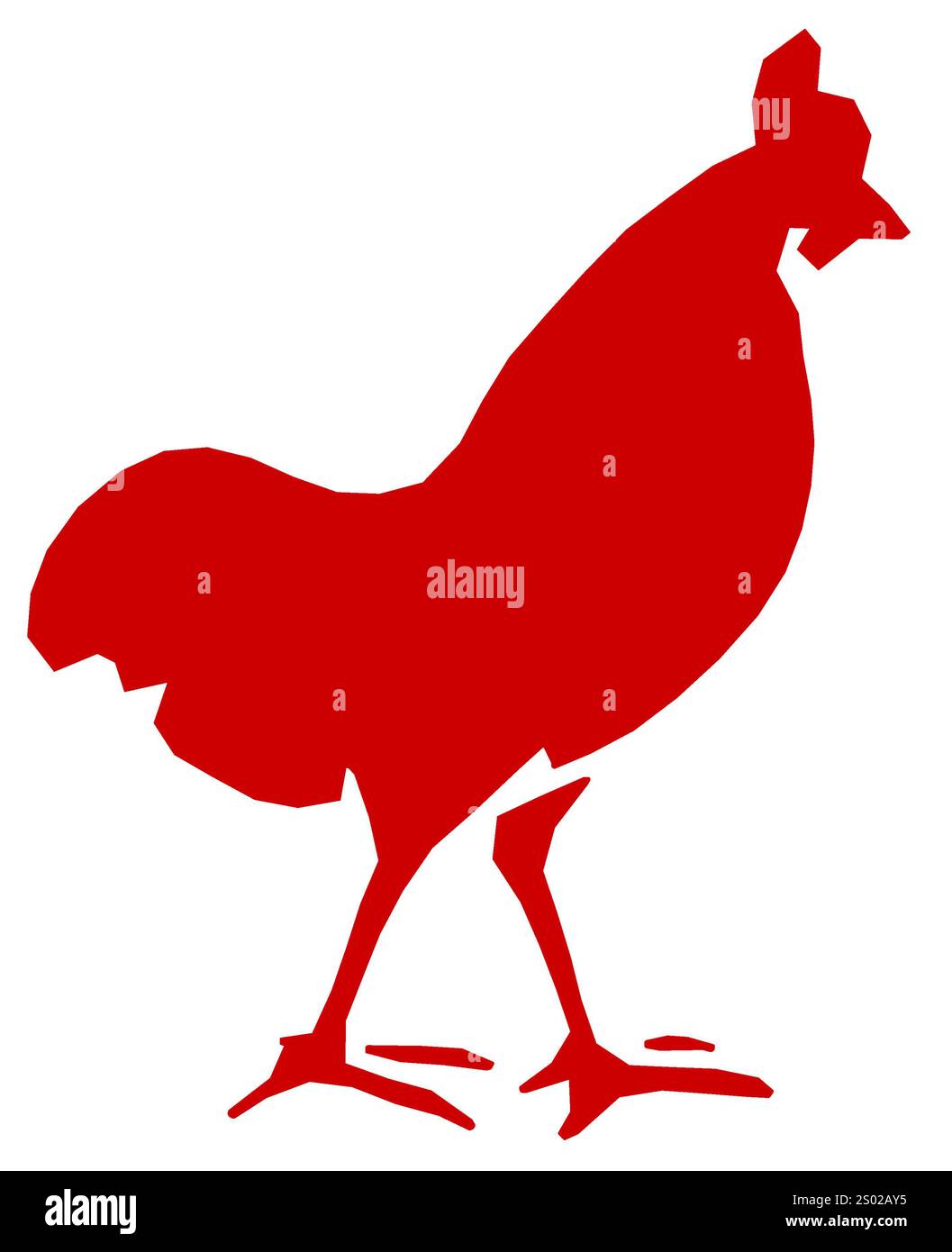 Red Rooster illustration Stock Photo - Alamy