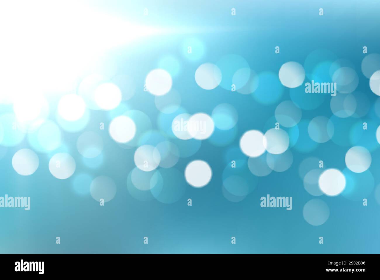 lovely blue bokeh light effect background design Stock Vector Image ...