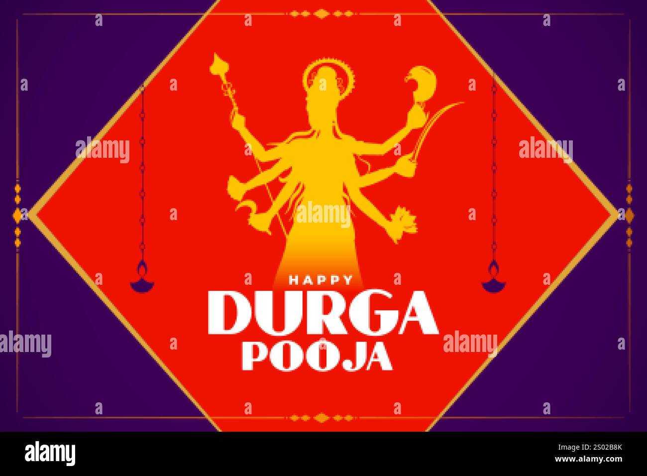Goddess durga idol Stock Vector Images - Alamy