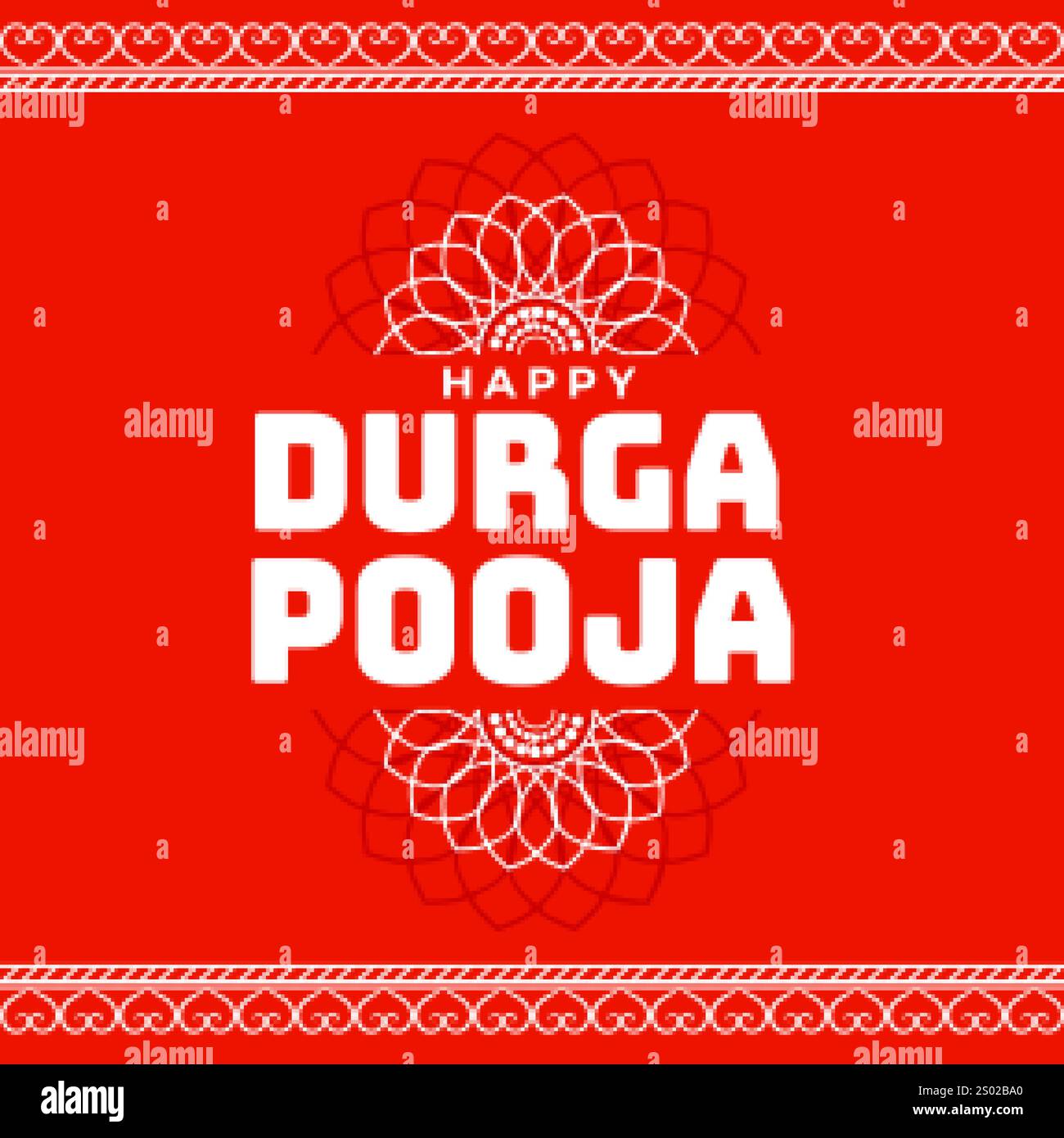 indian style durga pooja festival card Stock Vector Image & Art - Alamy