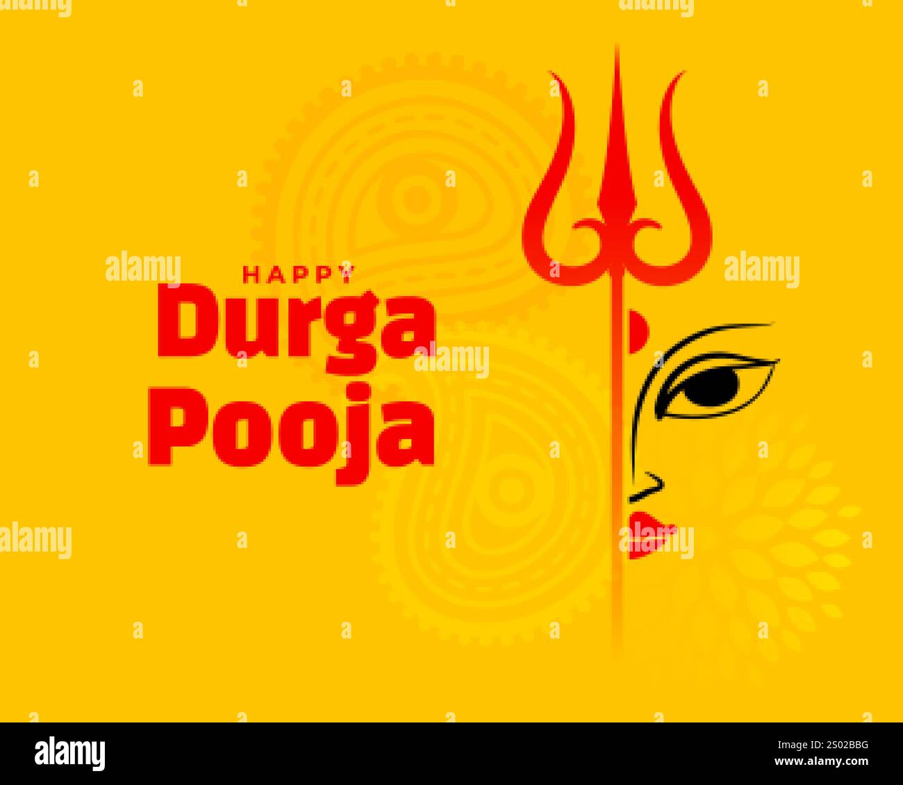 happy durga pooja festival card design Stock Vector Image & Art - Alamy