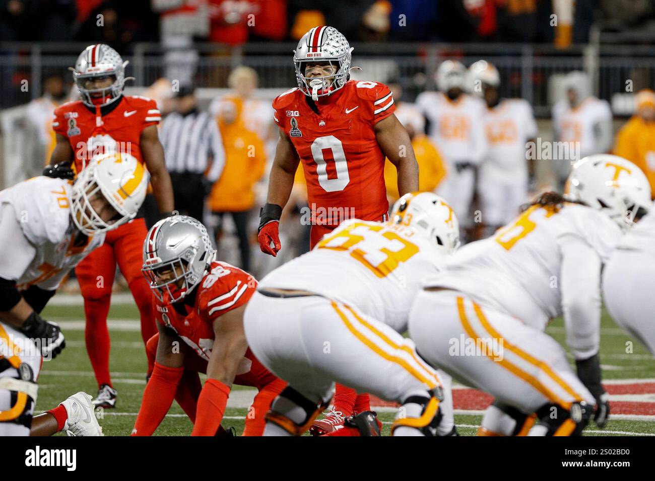 COLUMBUS, OH - DECEMBER 21: Ohio State Buckeyes linebacker Cody Simon ...