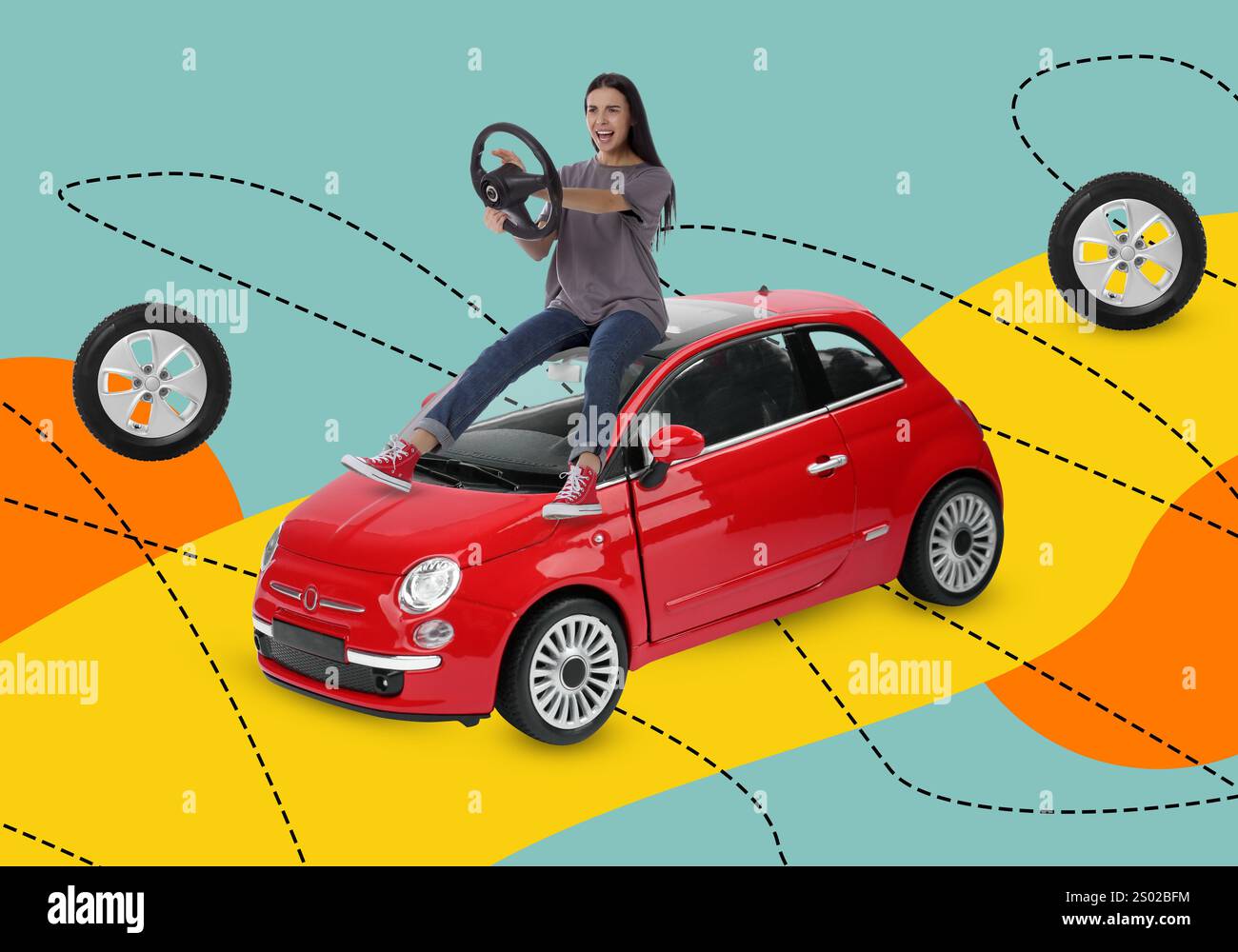 Angry contemporary art collage hi-res stock photography and images - Alamy