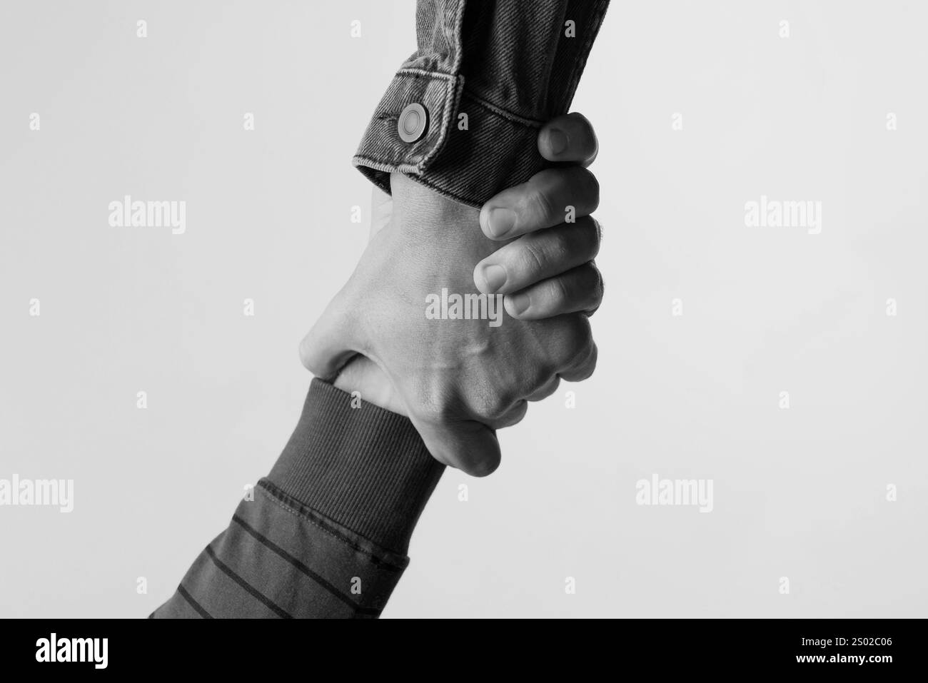 Help and support. People holding hands on light grey background ...