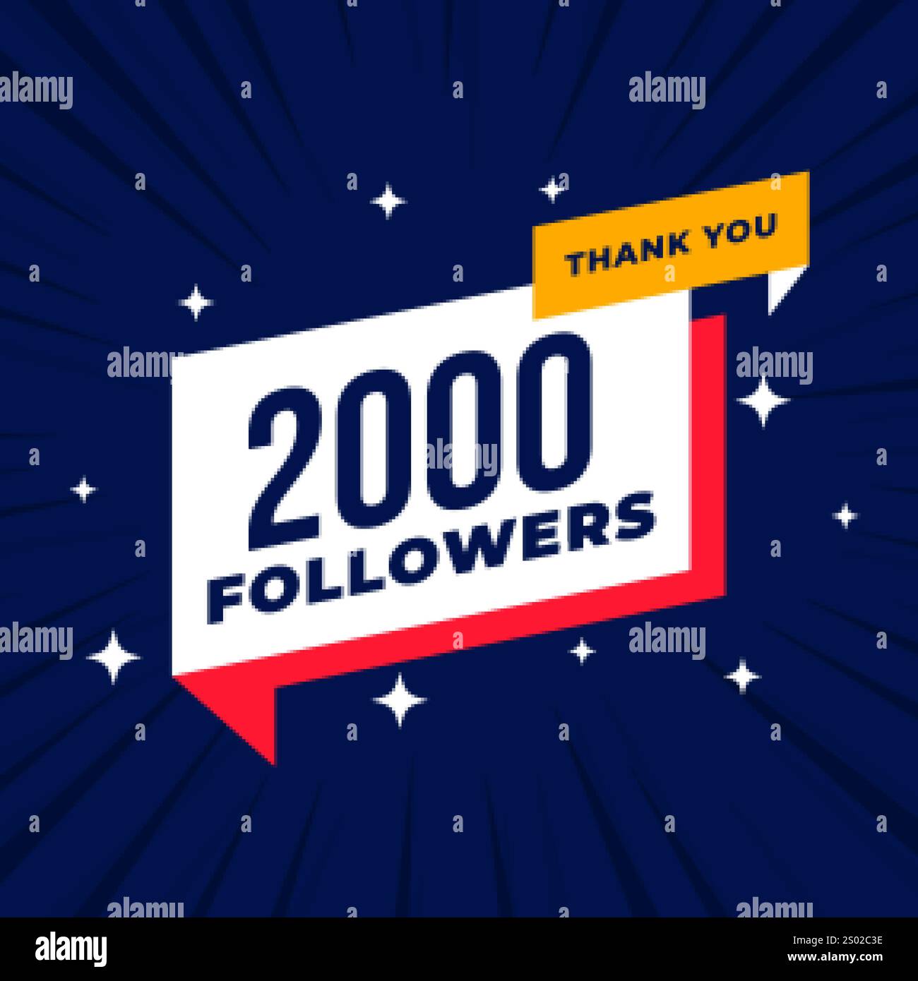 2000 followers vector vectors hi-res stock photography and images - Alamy