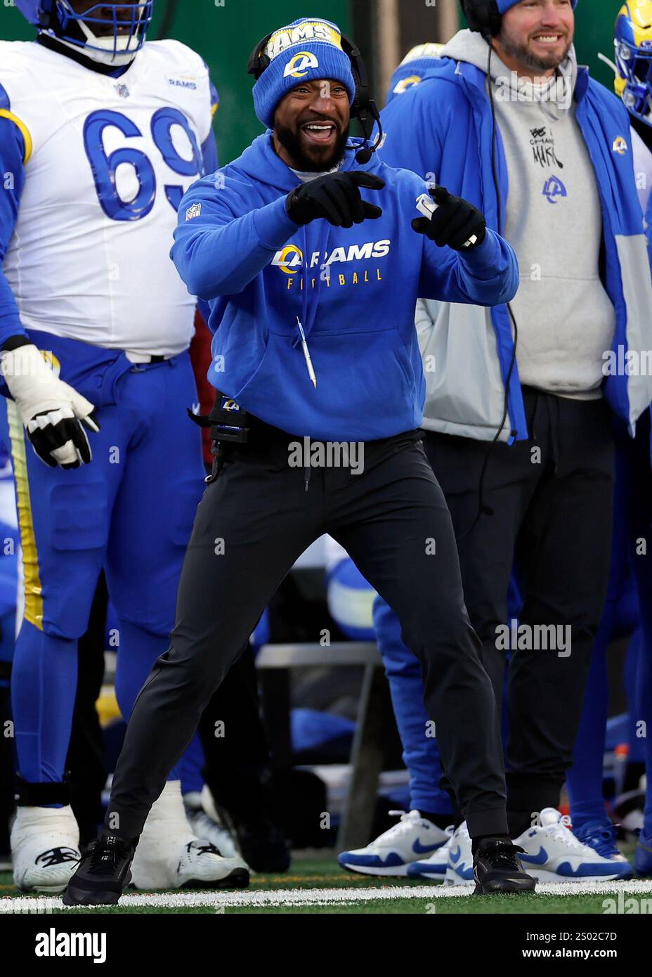 Los Angeles Rams Pass Game Coordinator/Assistant Head Coach Aubrey ...