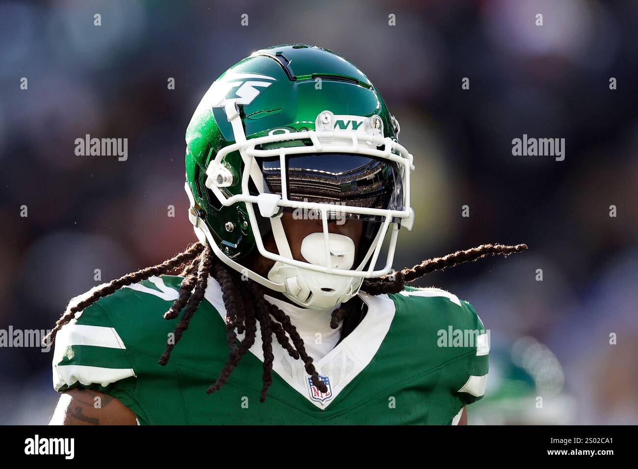 New York Jets wide receiver Davante Adams (17) runs during an NFL ...