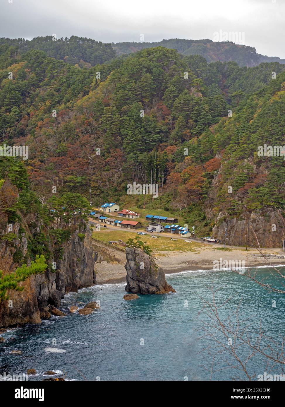 Tsukue village, Tanohata Stock Photo - Alamy