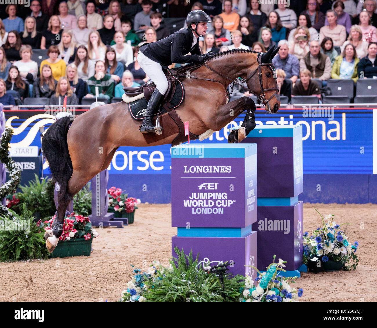 Darragh Kenny of Ireland with Eddy Blue during the Longines FEI Jumping ...
