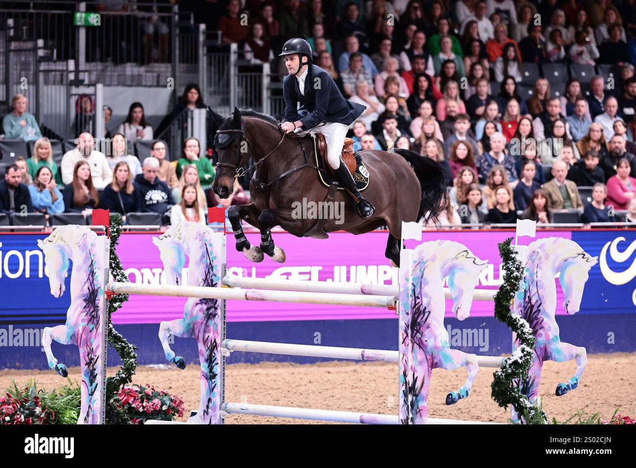 Tim Gredley of United Kingdom with Imperial HBF during the Longines FEI ...