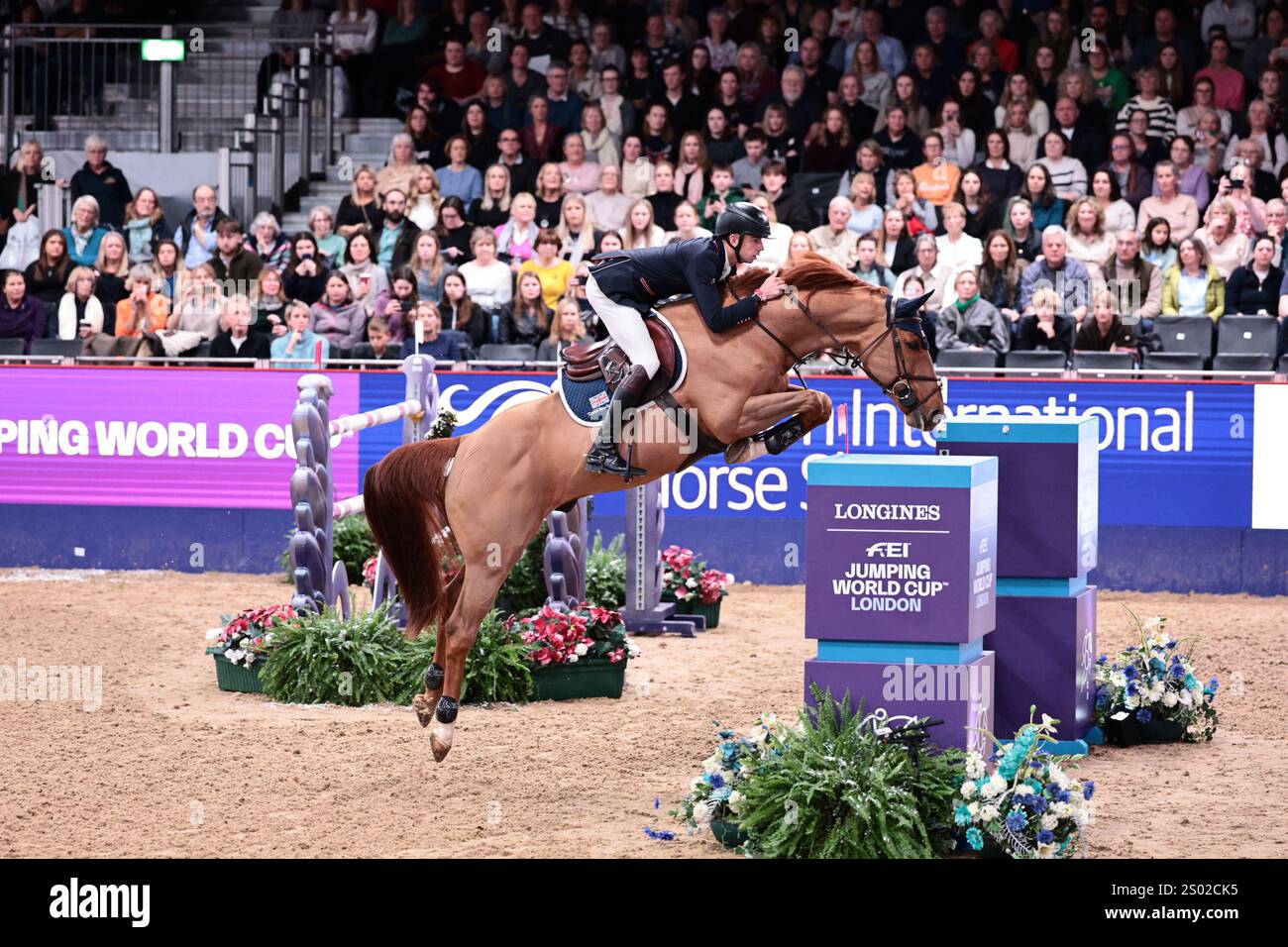 Joseph Stockdale of United Kingdom with Ebanking during the Longines ...