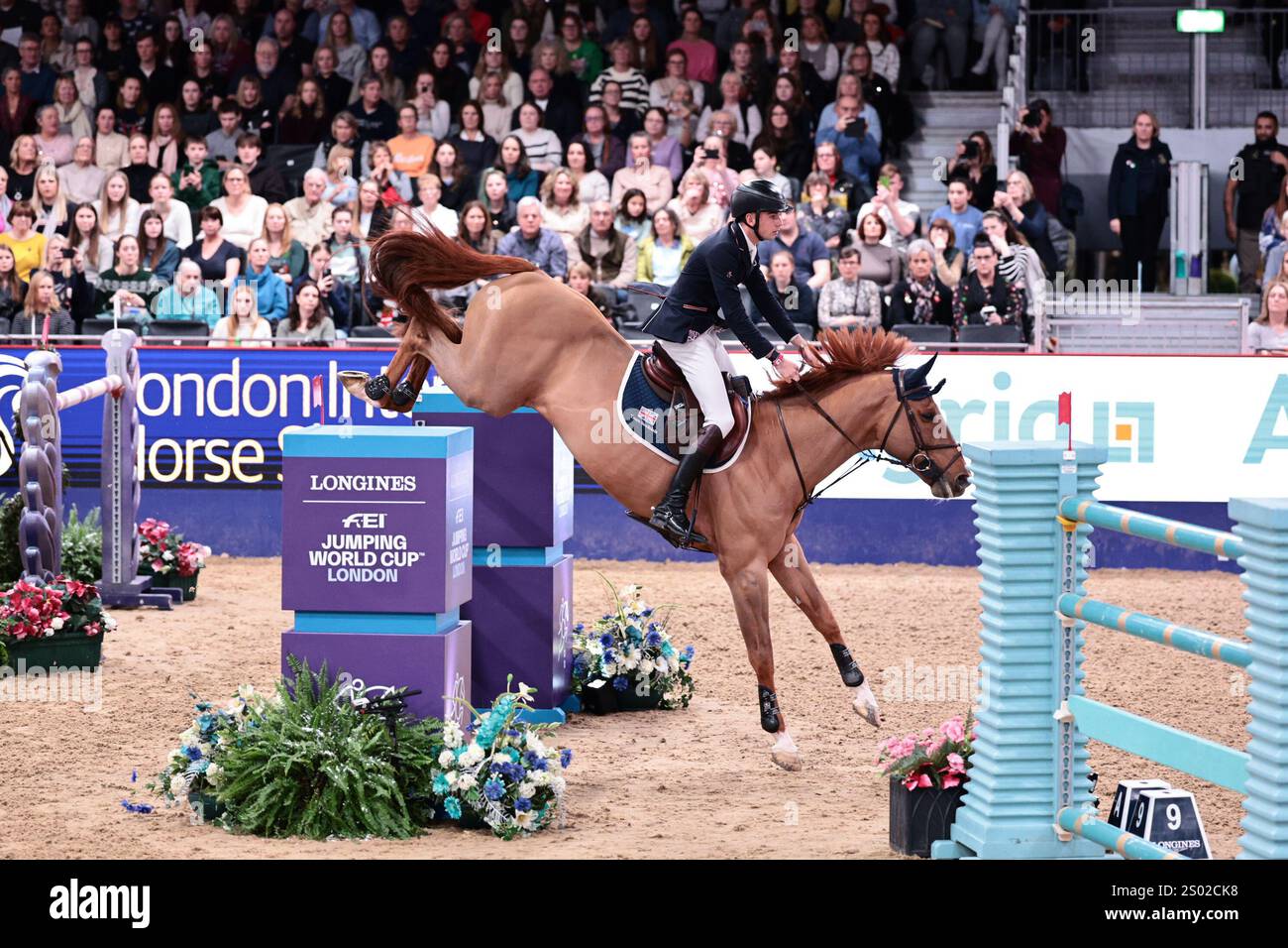 Joseph Stockdale of United Kingdom with Ebanking during the Longines ...