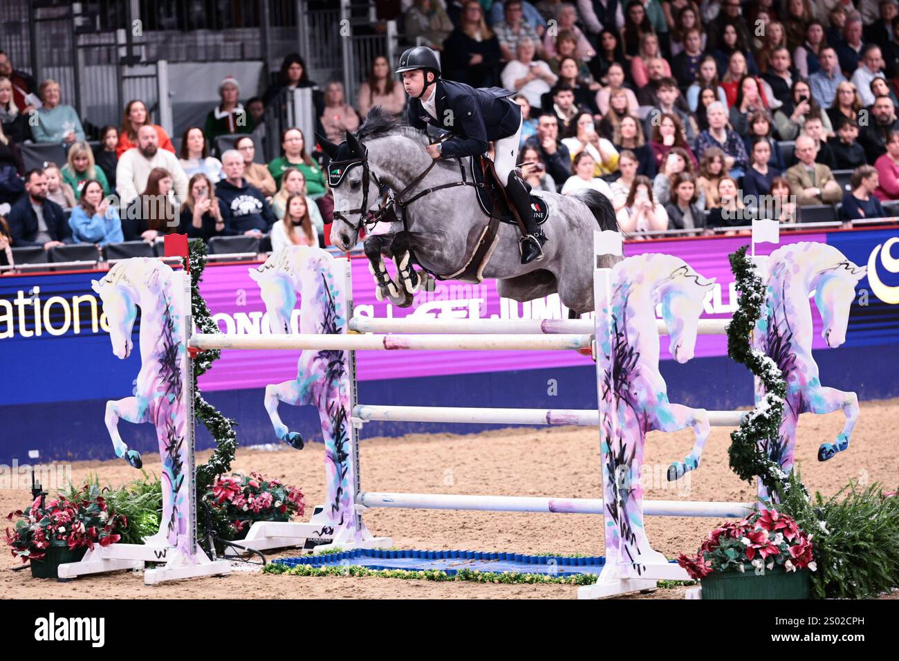 Jack Whitaker of United Kingdom with Shot Gun during the Longines FEI ...