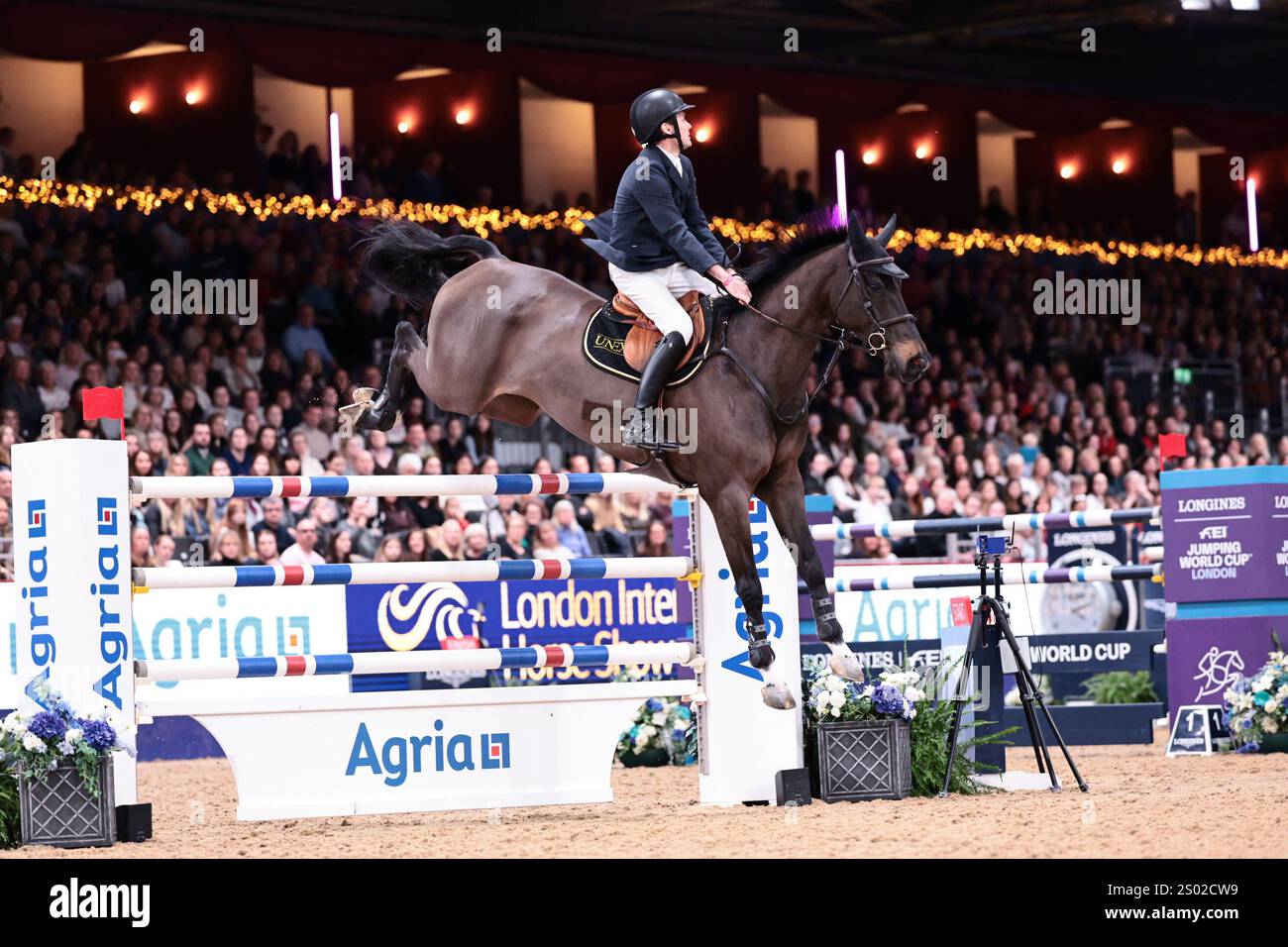 Tim Gredley of United Kingdom with Imperial HBF during jump-off of the ...