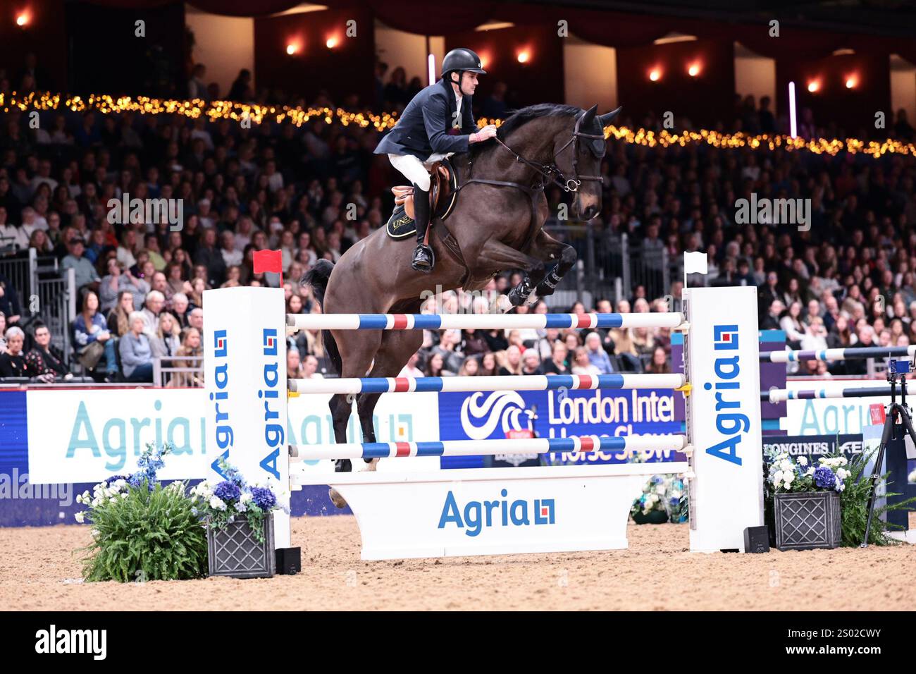 Tim Gredley of United Kingdom with Imperial HBF during jump-off of the ...