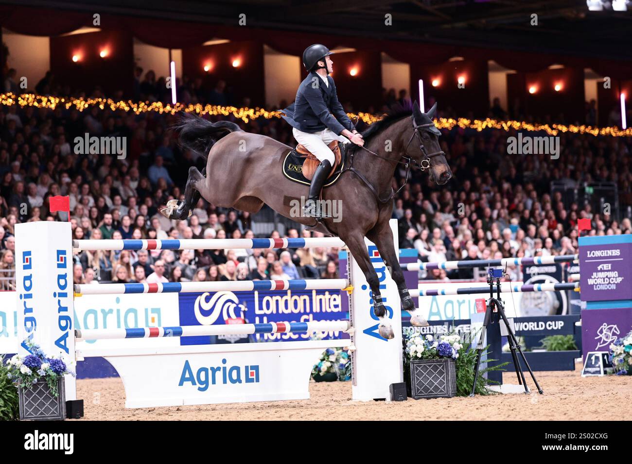 Tim Gredley of United Kingdom with Imperial HBF during jump-off of the ...