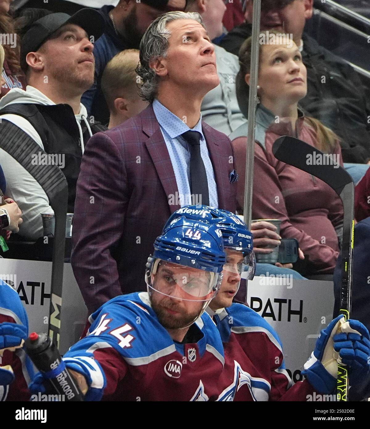 Colorado Avalanche head coach Jared Bednar in the second period of an ...