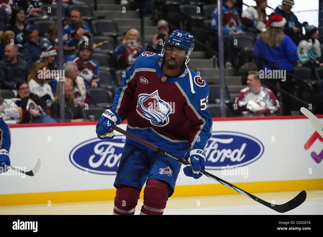 Colorado Avalanche right wing Givani Smith (55) in the second period of ...