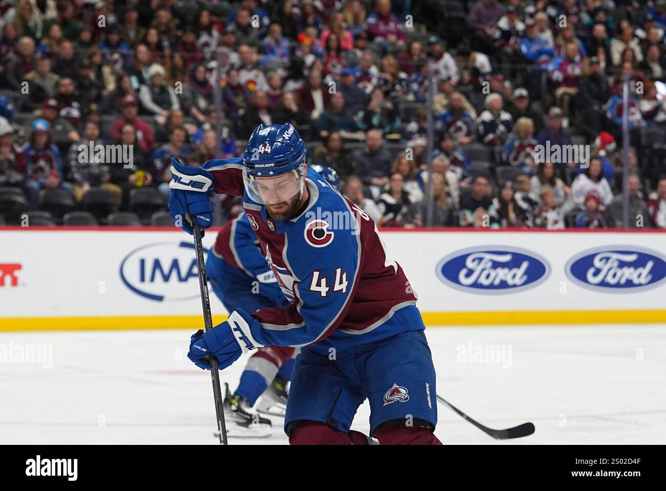 Colorado Avalanche defenseman Calvin de Haan (44) in the second period ...