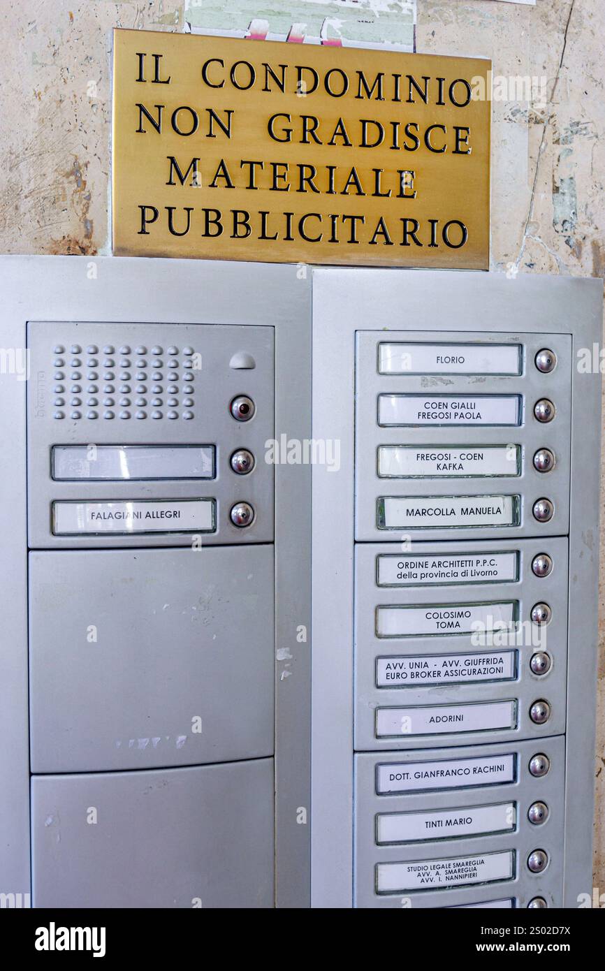 Condominium intercom hi-res stock photography and images - Alamy