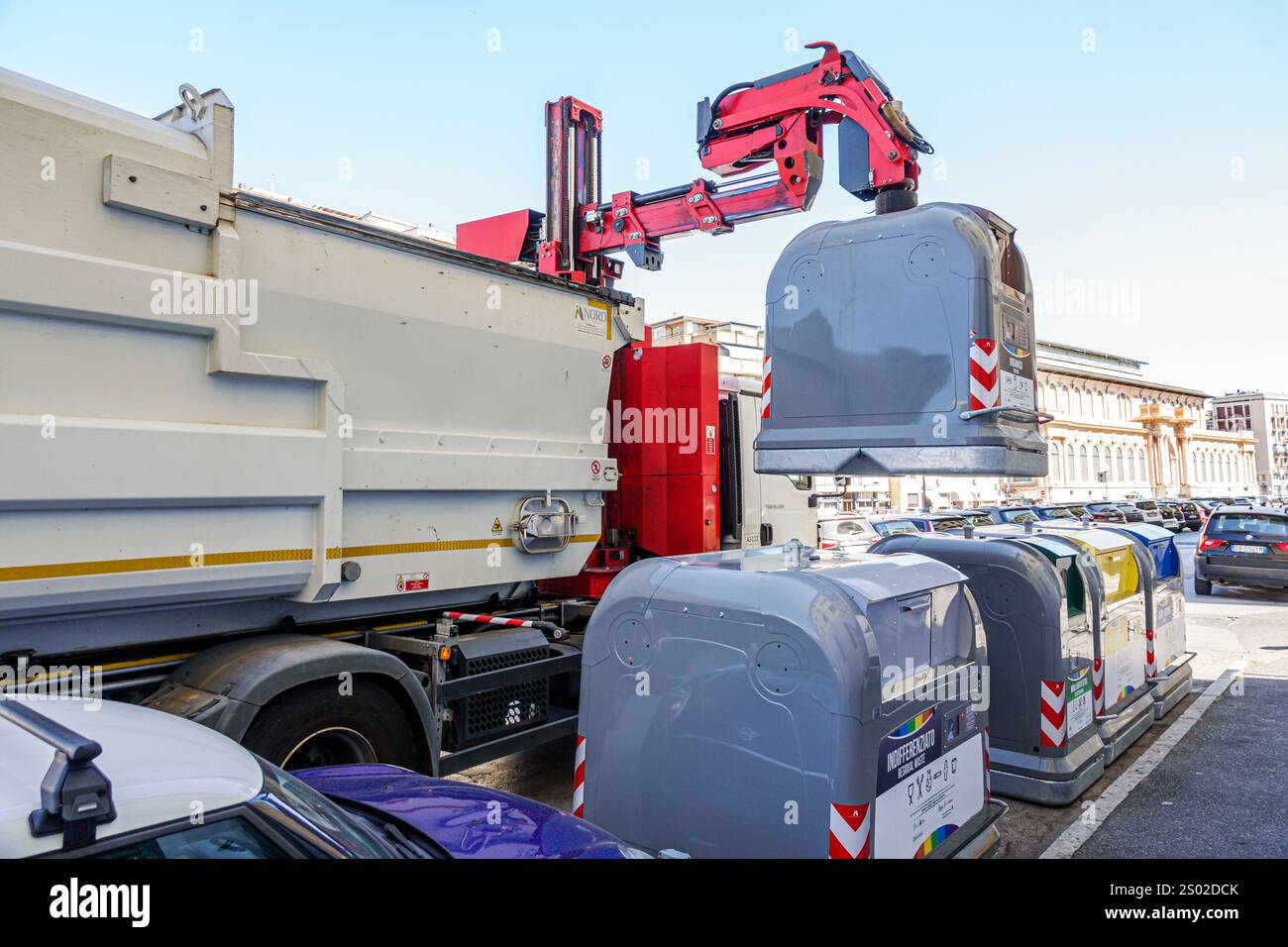 Livorno Italy,Piazza Cavour,urban waste management,automated garbage ...